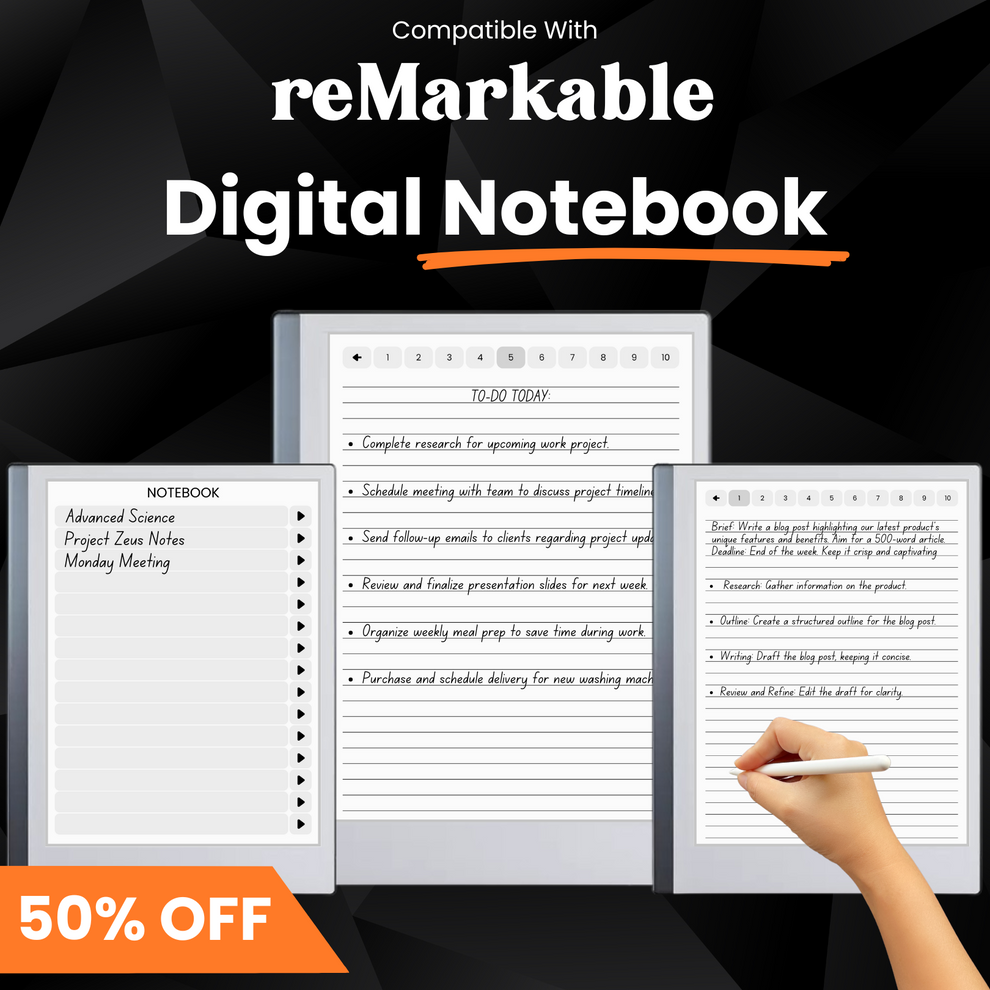 Digital Notebook For reMarkable – Your Productivity Pro