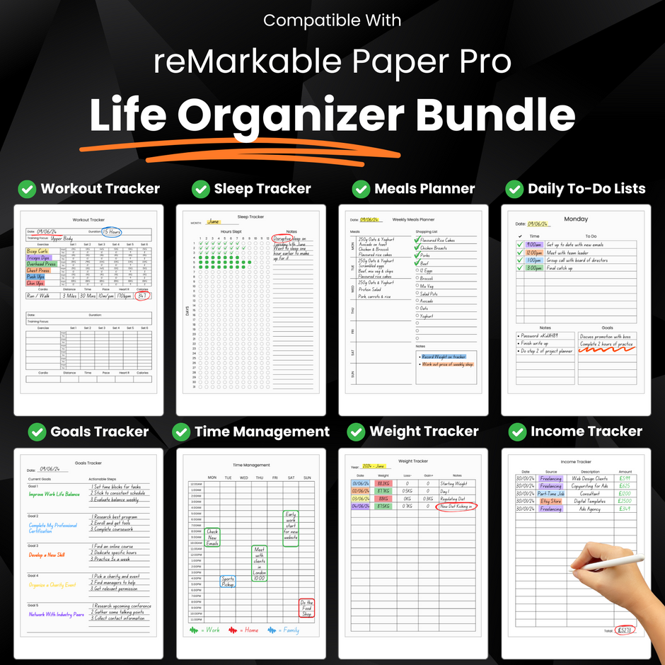 reMarkable Paper Pro Templates – Your Productivity Pro